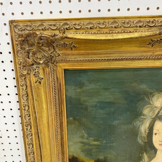 Early 20th Century French Aristocrat Woman Portrait Painting Unknown ...