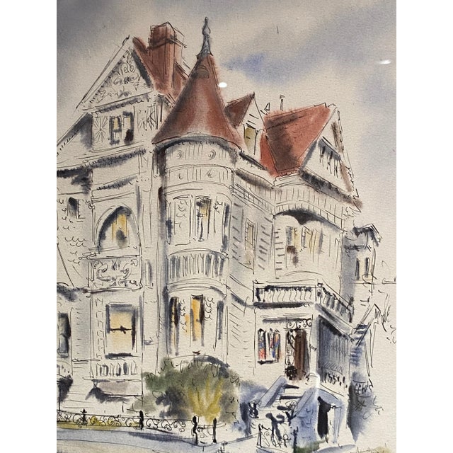 Betty Guy Signed 1960s "Gough Street at Clay - San Francisco" Framed ...