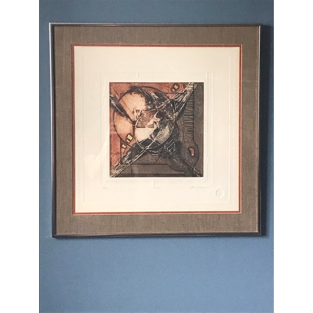 Vintage j.b. Thompson Aquatint Intaglio Mixed Media Etching on Paper ...