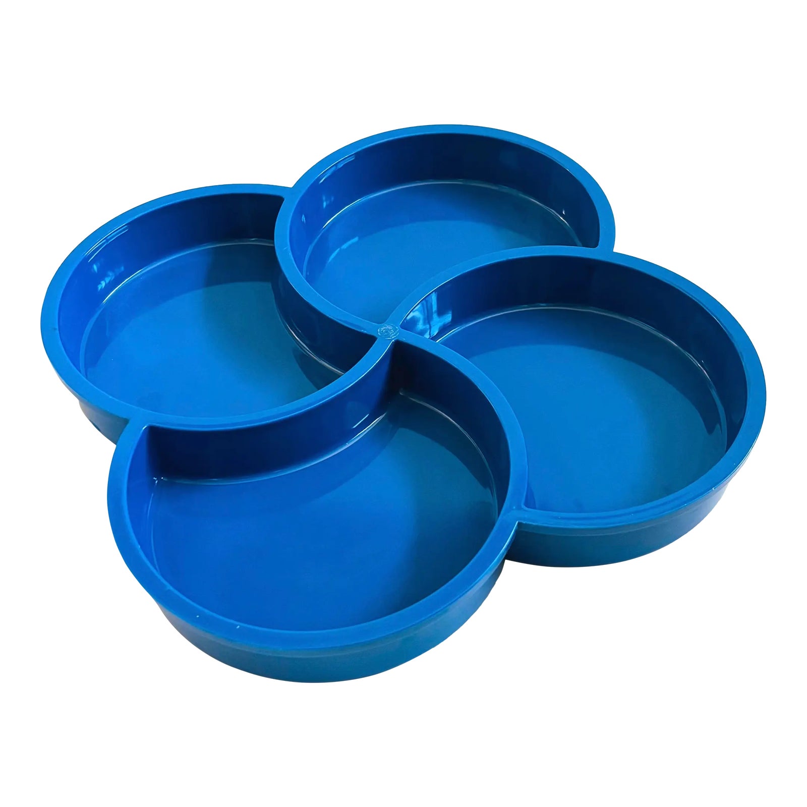 Dansk Divided Blue Plastic Tray by Gunnar Cyren | Chairish