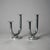 Circa 1930s Art Deco Chrome Stylized U-Form Candlesticks- a Pair | Chairish