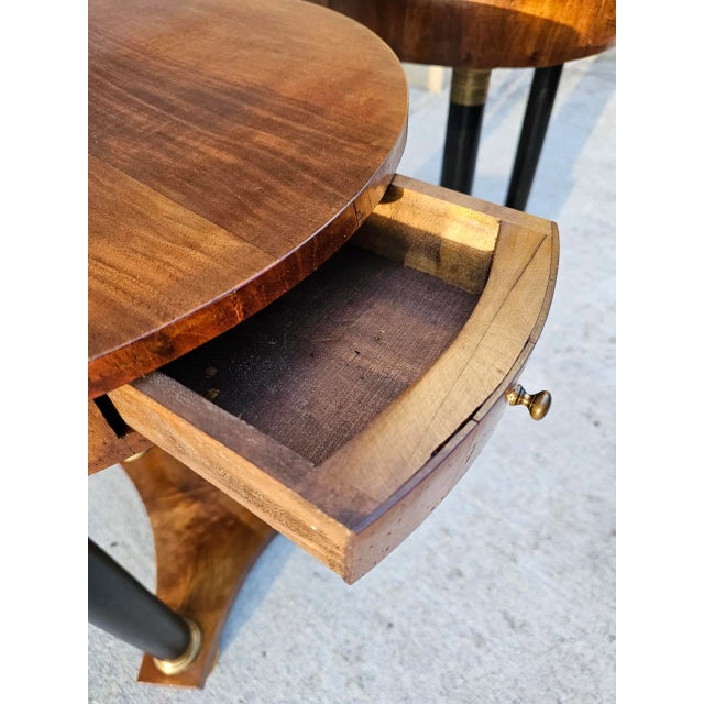 Early 20th Century Pair of Vintage Empire Style Gueridon Side Tables ...