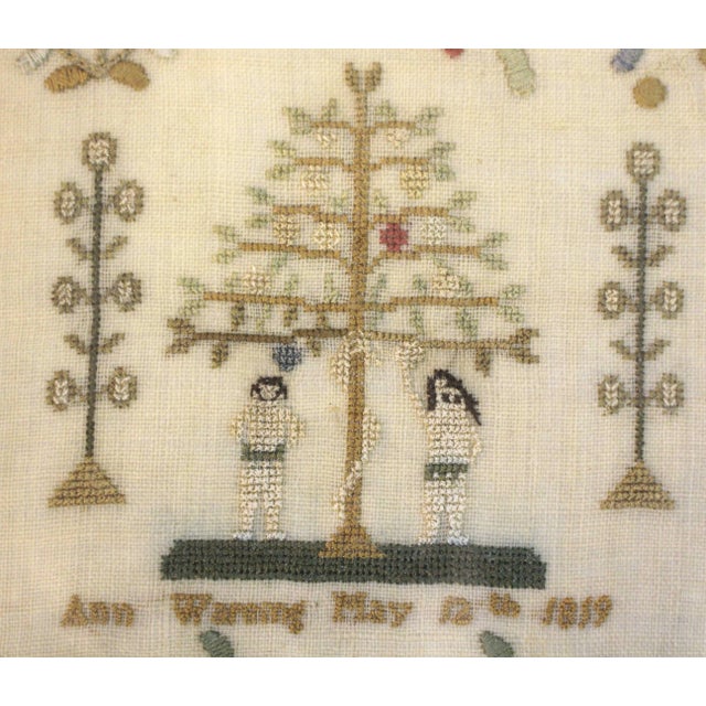 1819 Sampler Made by Ann Wareing in Victorian Period Frame, English ...