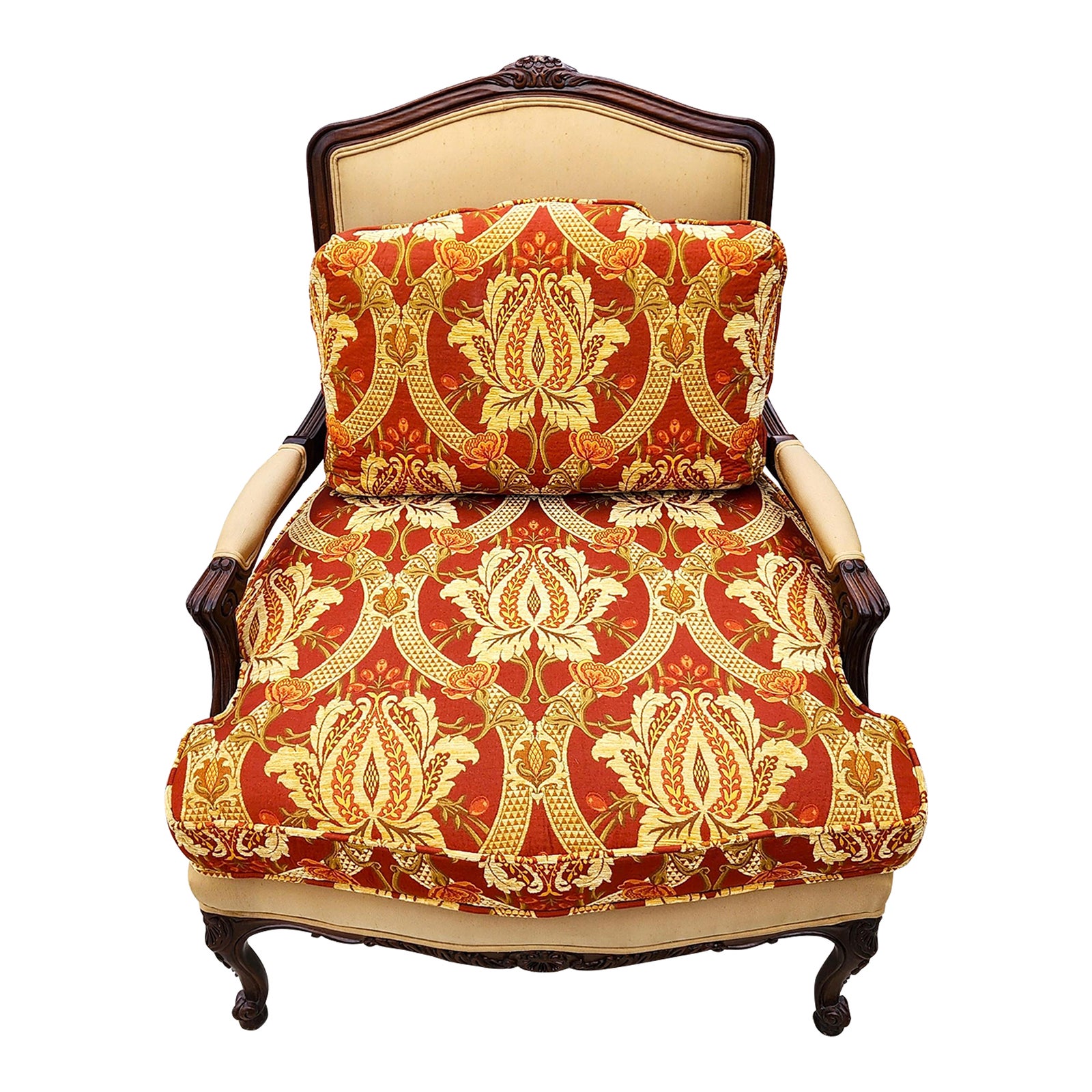Edward Ferrell Louis XV Fauteuil Armchair Immaculate | Chairish