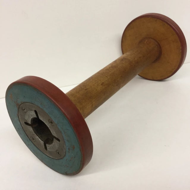 Antique Wooden Spool Artifact | Chairish