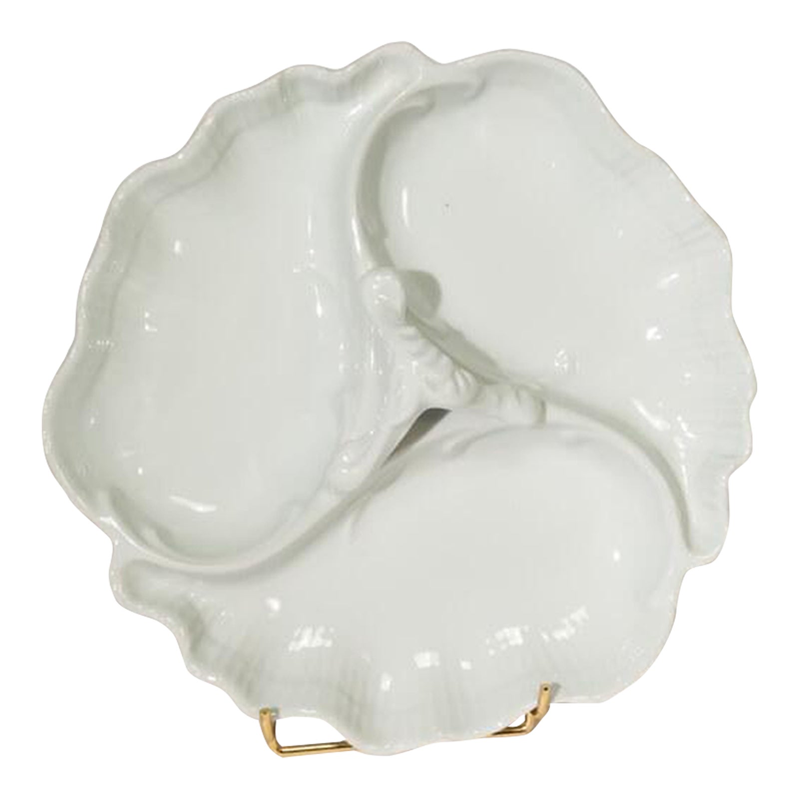 Vintage Limoges Porcelain Shell Platter | Chairish