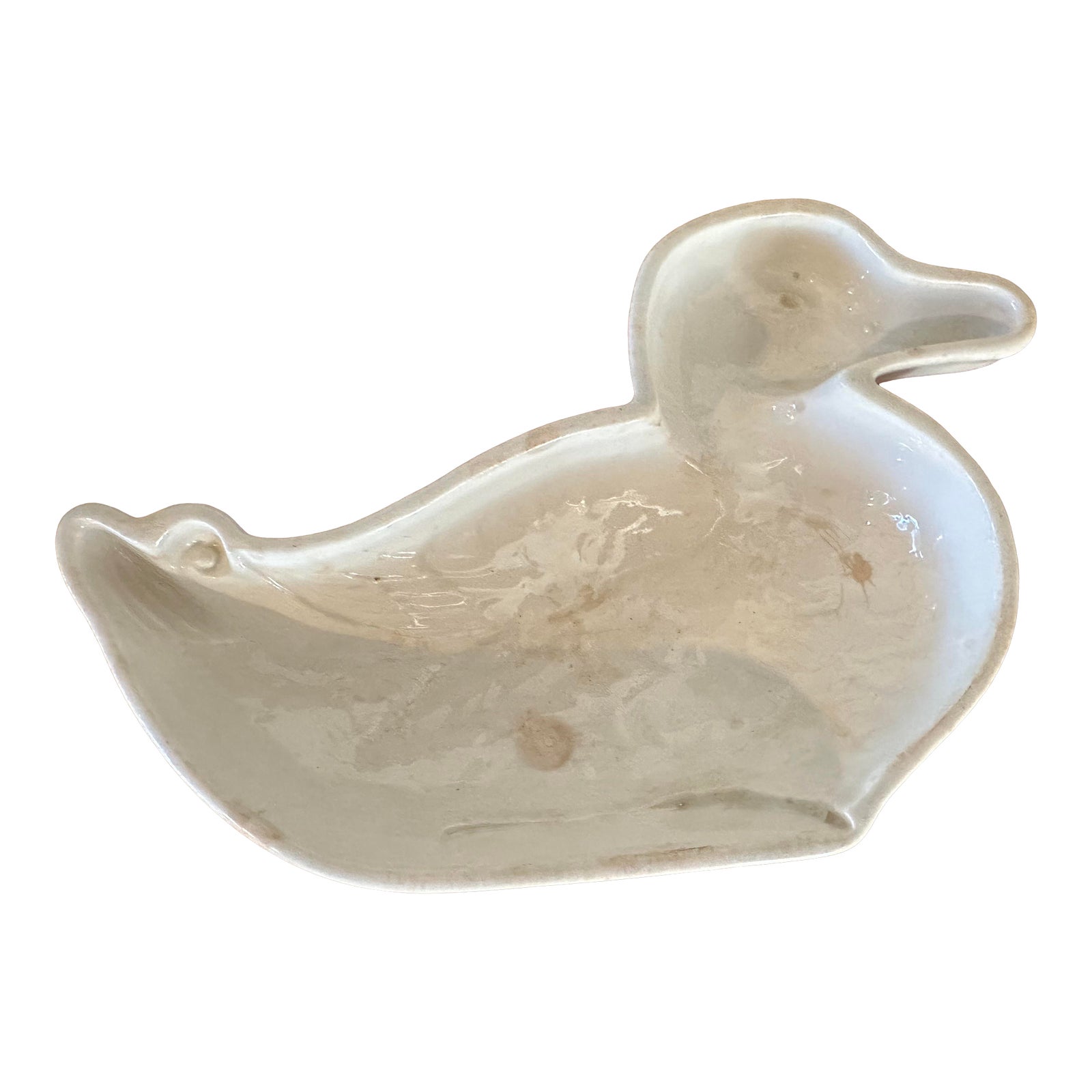 Antique Villeroy & Boch Dresden Ironstone Duck Food Mold | Chairish