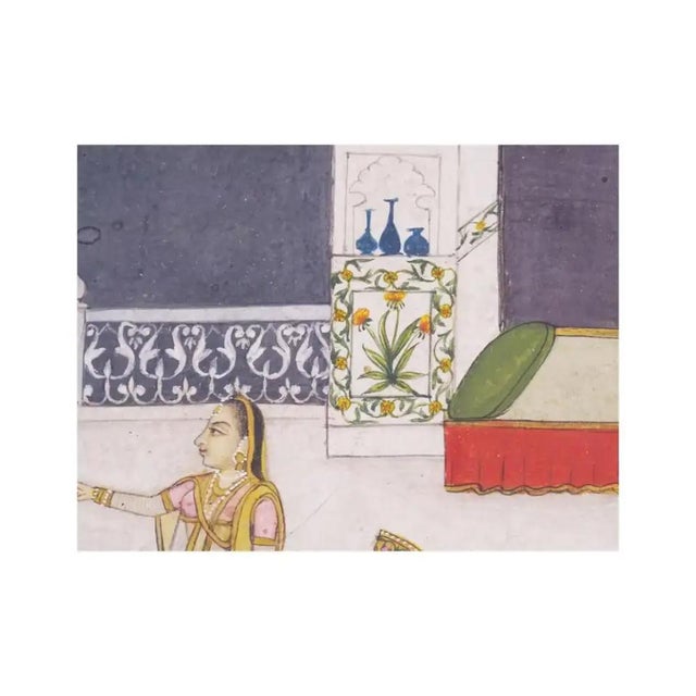 Antique 18Th C Indian Mughal Rajput Miniature Painting | Chairish