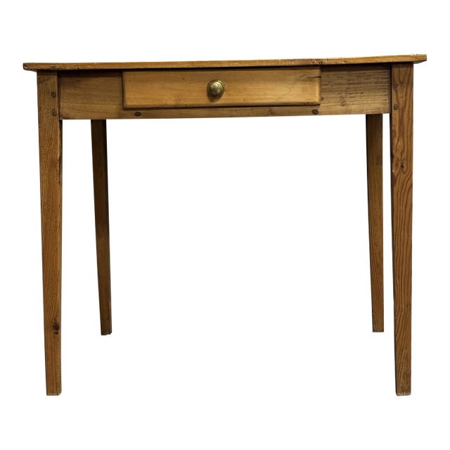 Antique Irish Pine Writing Table | Chairish