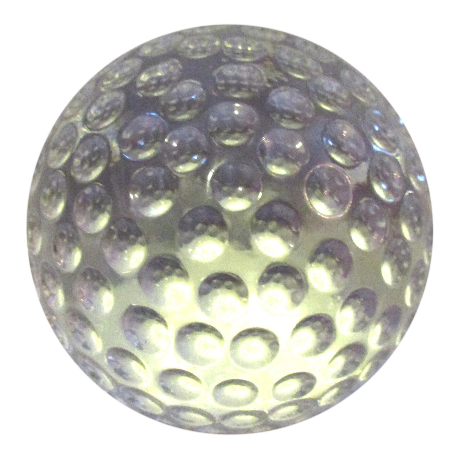 Oleg Cassini Crystal Art Glass Paper Weight | Chairish