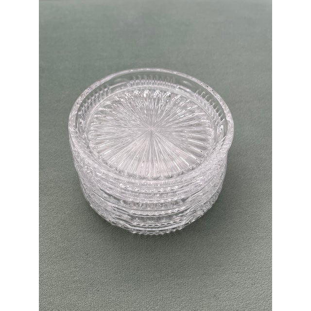 Vintage Cut Crystal Coasters- Set of 5 | Chairish