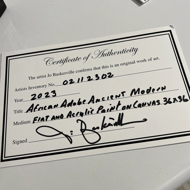 "African Adobe Ancient Modern" Contemporary Original Abstract Portrait ...