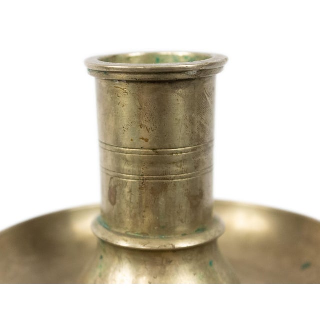 English Country Pewter Candlesticks - A Pair | Chairish