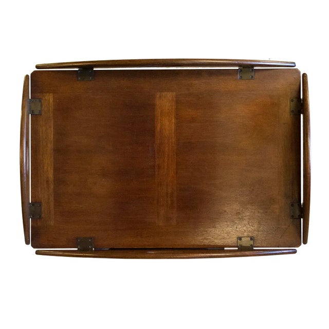 Antique English Butlers Table With Brass Screws | Chairish