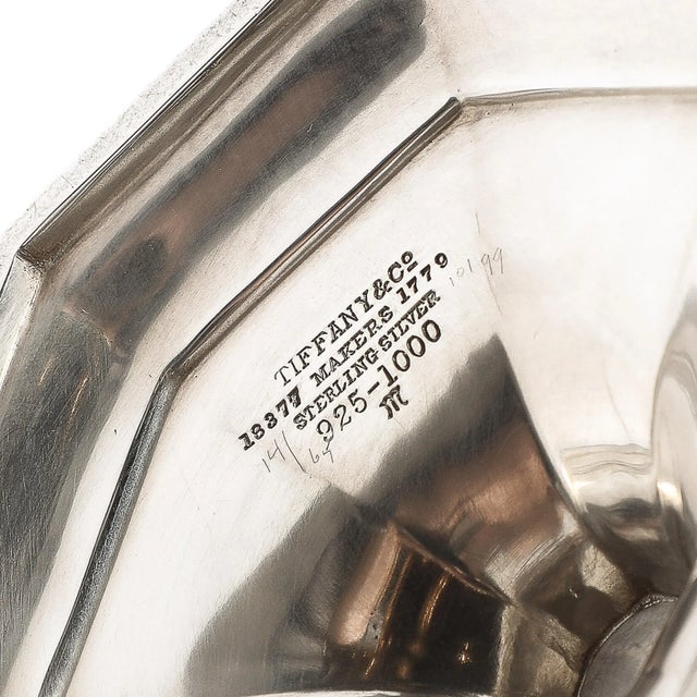 Tiffany & Co. Art Deco Octagonal Sterling Silver Trumpet Vase | Chairish