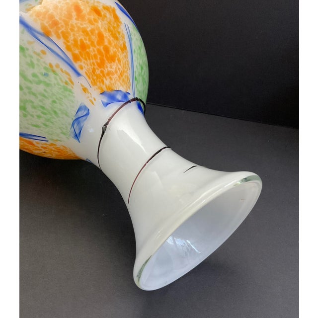 1980s Seguso Glass Spiral Wrapped Cased Vase | Chairish