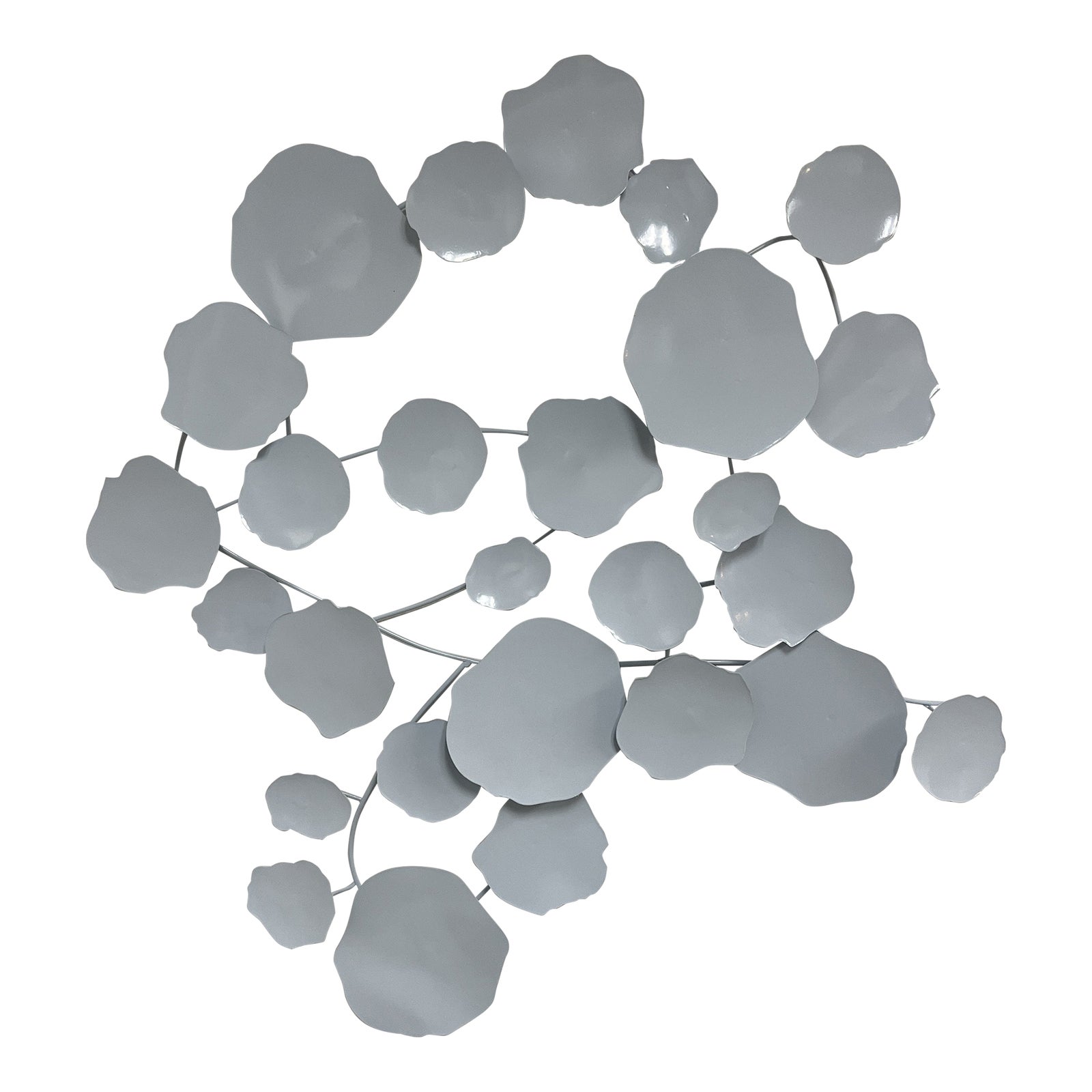 Palecek Deco Leaf Indoor/Outdoor Wall Decor White | Chairish