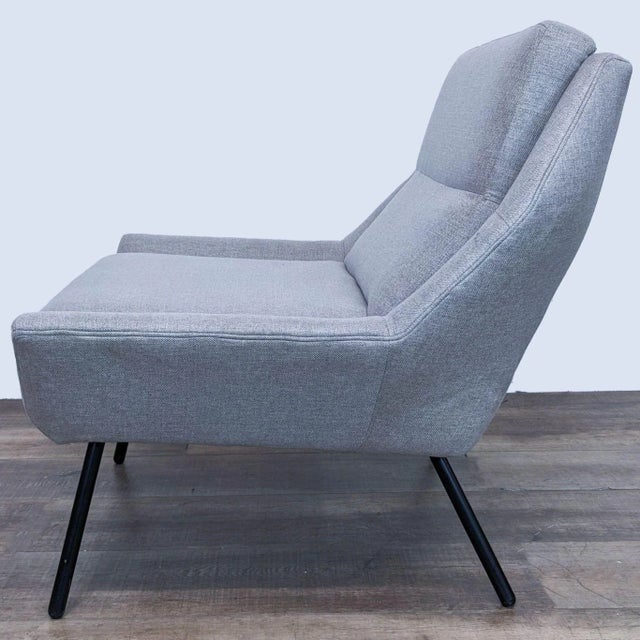 Hd Buttercup Modern Z Chair in Light Grey | Chairish
