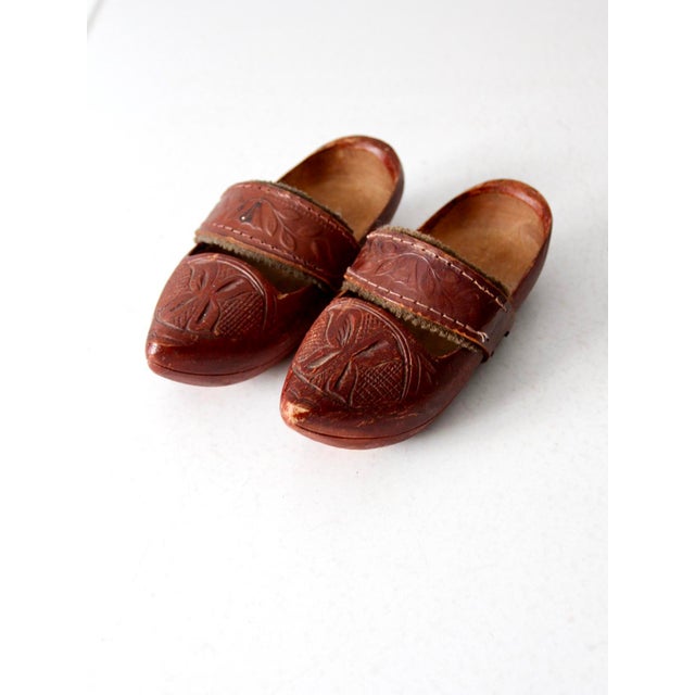 Vintage Folk Art Clogs | Chairish