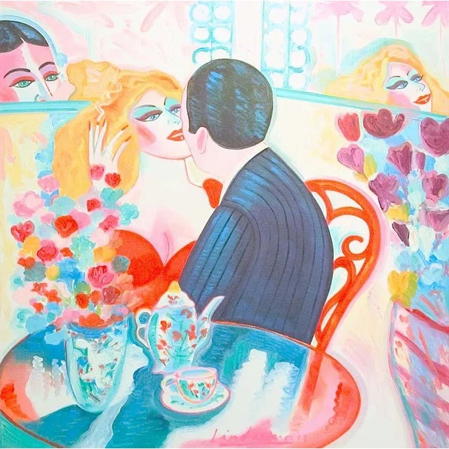 1980s Earl Linderman "Spicy and Sweet" Original Oil Painting Canvas ...