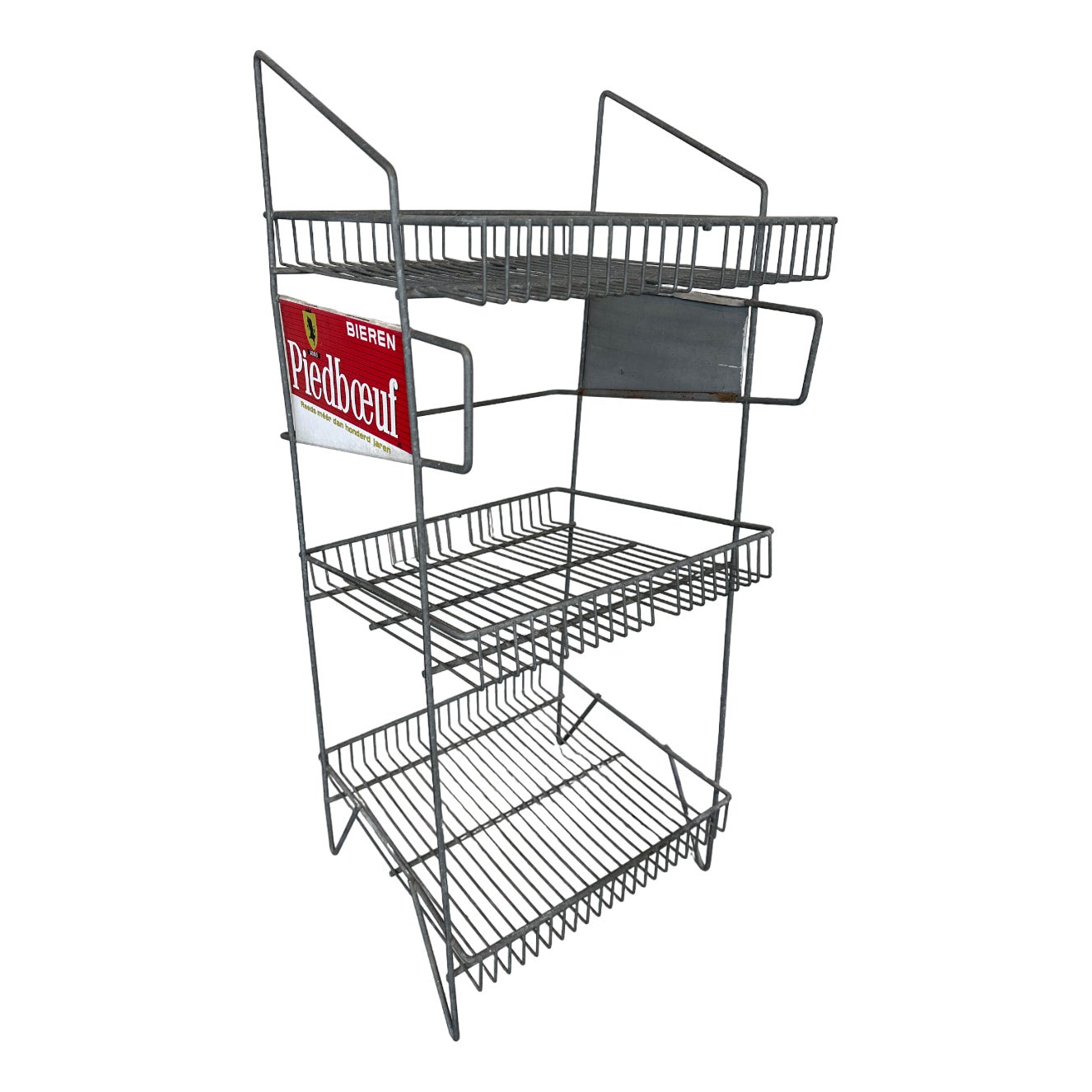 Vintage Industrial Rack with Wire Structure | Chairish