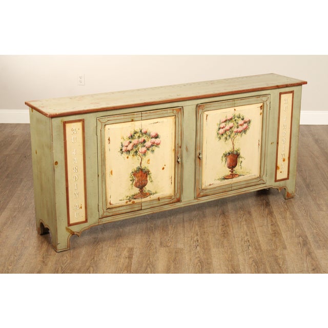 Habersham Plantation Country French Style Paint Decorated Buffet ...