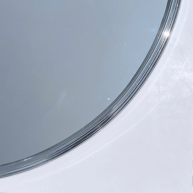 Round Wall Mirror, Crystal, Planilux, Germany, 1970s | Chairish