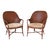 Pair of Vintage British Colonial Style Arm Chairs | Chairish