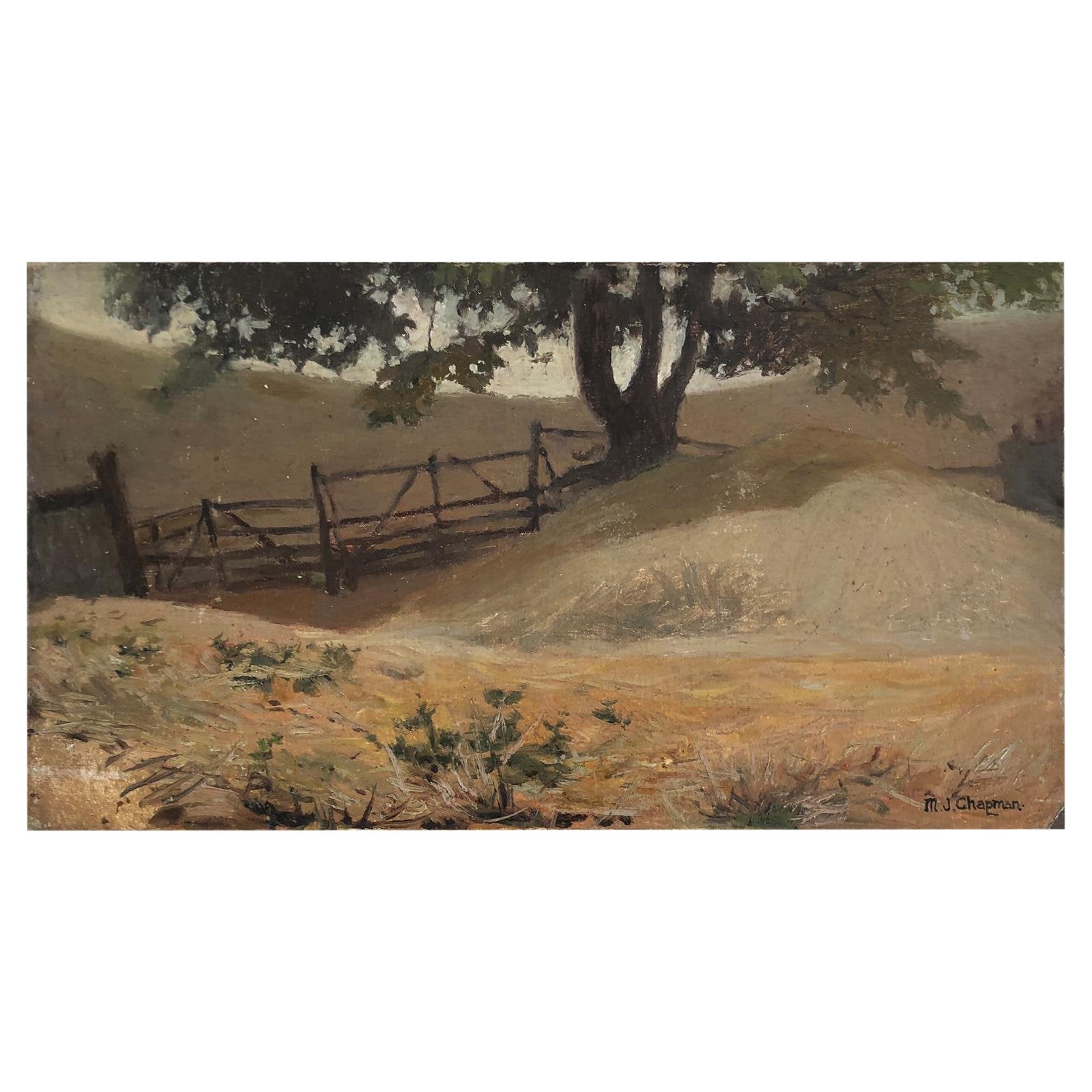 1900s Impressionist Oil Painting on Canvas on Board by Minerva Chapman ...