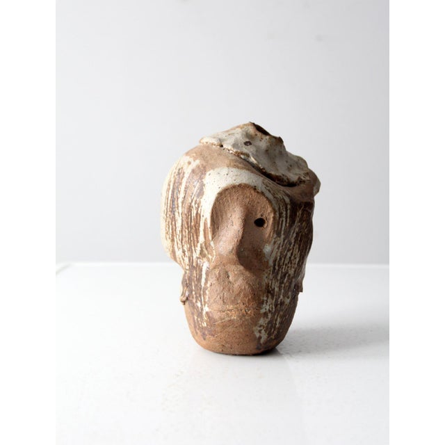 Vintage Studio Pottery Free Form Vase | Chairish