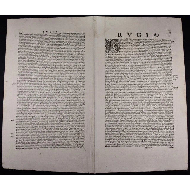 Gerard Mercator Rugen Island, Germany: An Early 17th Century Map by ...
