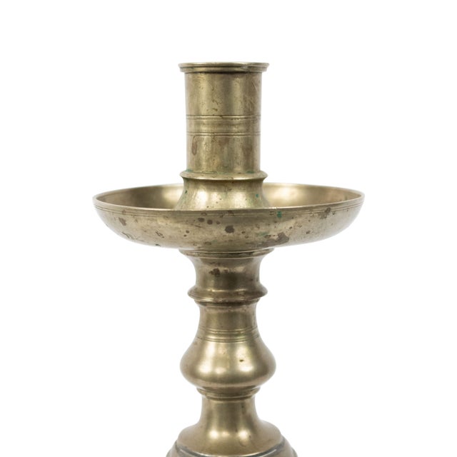English Country Pewter Candlesticks - A Pair | Chairish