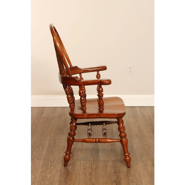 Vintage Leopold Stickley Cherry Windsor Armchairs - A Pair | Chairish