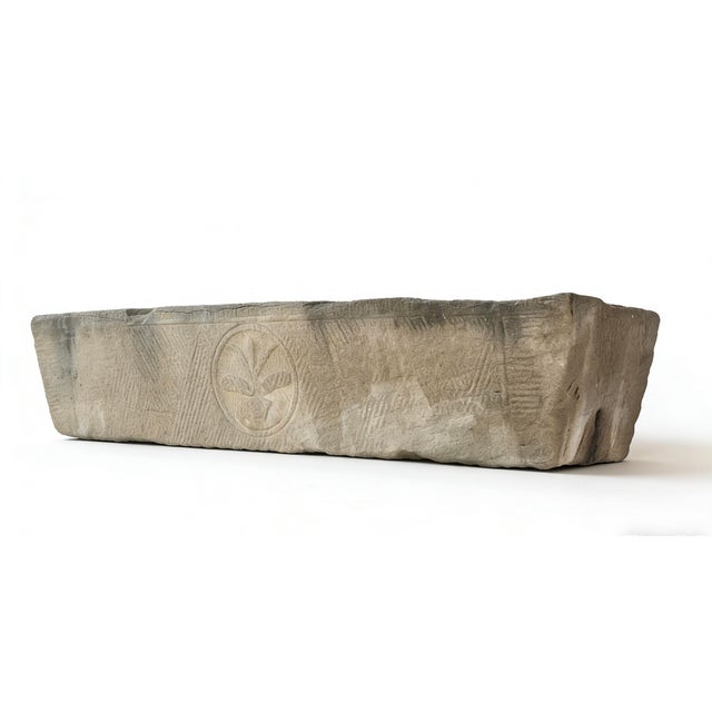71" Inch Long Hand Chiseled Stone Trough 64 | Chairish