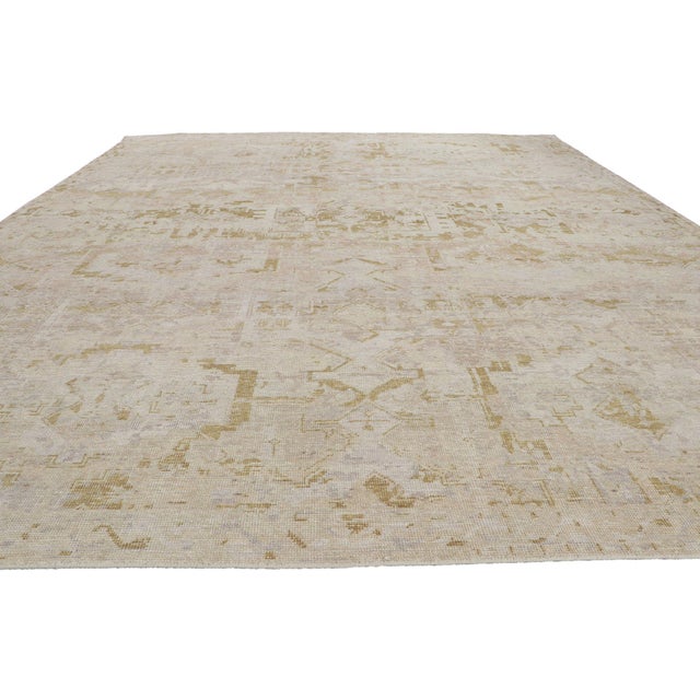 Distressed Rug With Vintage Modern Style, 09'01 X 11'10 | Chairish