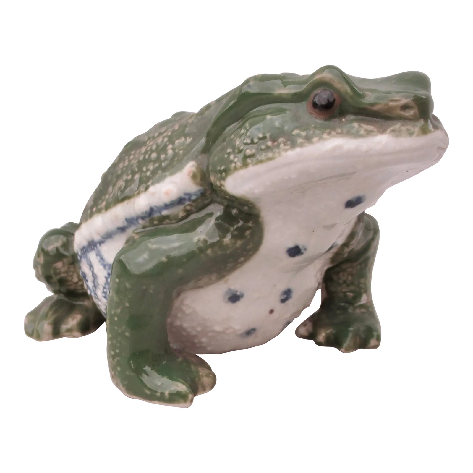 Vintage Japanese Porcelain Toad Circa 1950s | Chairish