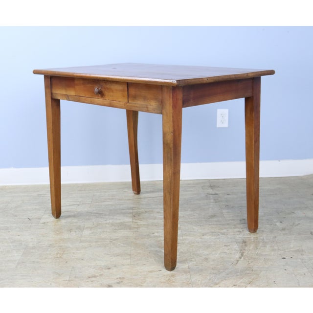 Antique Cherry One Drawer Side Table or Small Desk | Chairish