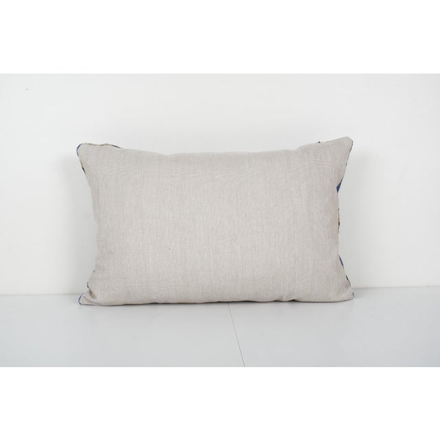 Silk Ikat Velvet Polka Dot Blue Pillow Cover | Chairish