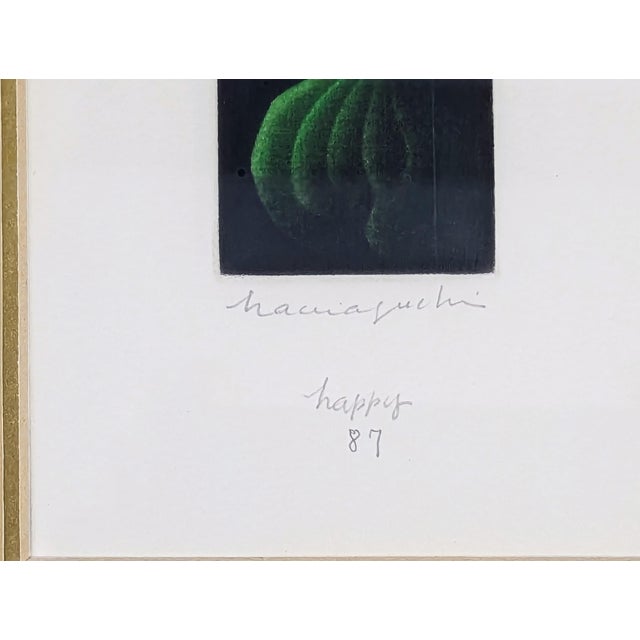Yozo Hamaguchi Original Color Mezzotint "Happy" 1987 | Chairish