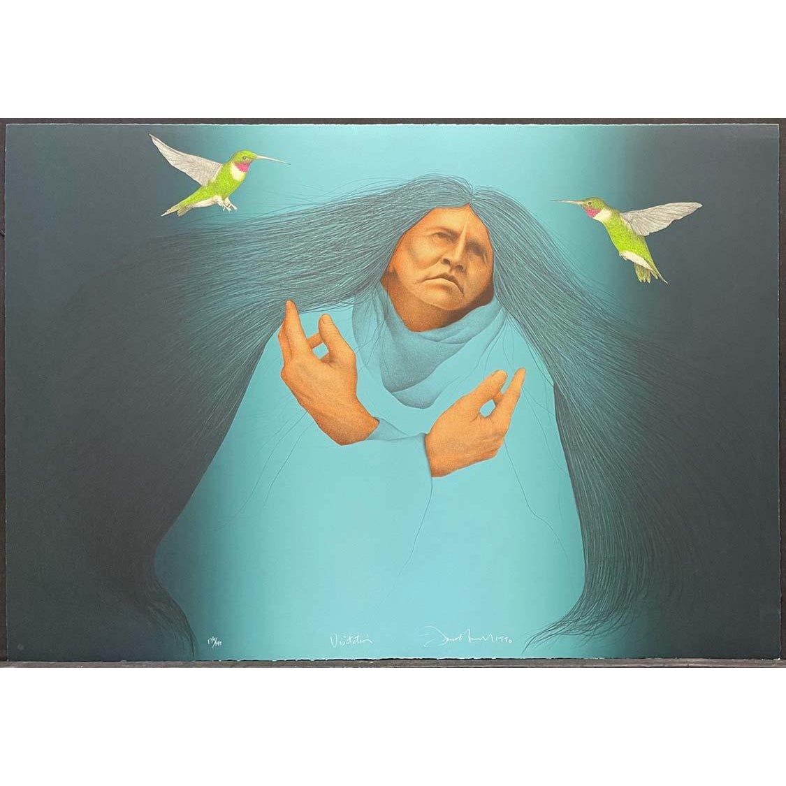 Frank Howell Visitation 1990 Hand Signed Lithograph | Chairish