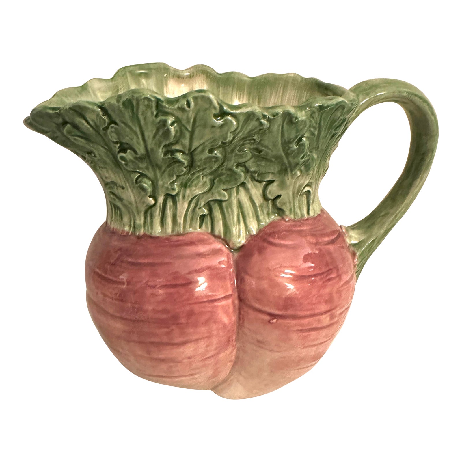 Bordallo Pinheiro "Vegetable Garden" Turnip Pitcher | Chairish