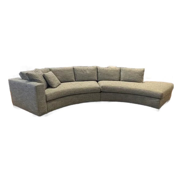 Vanguard Furniture Bennett Curved Sectional | Chairish