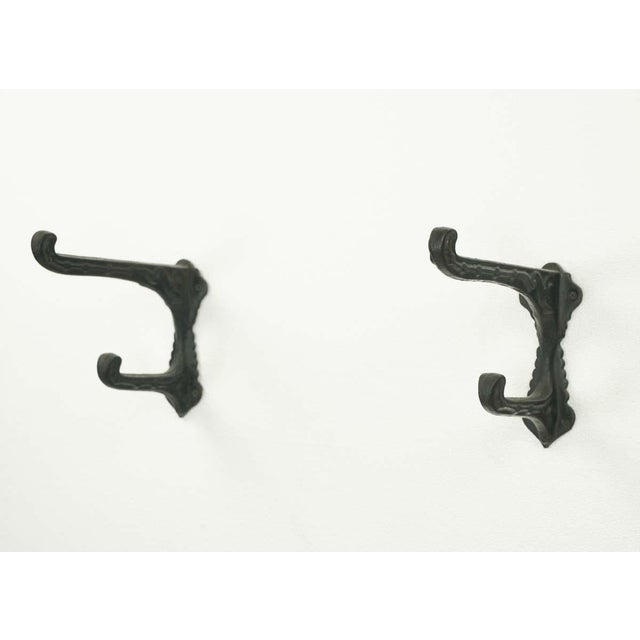 Mid 20th Century Pair of Wall Mount Black Cast Iron Barn Tack Room ...