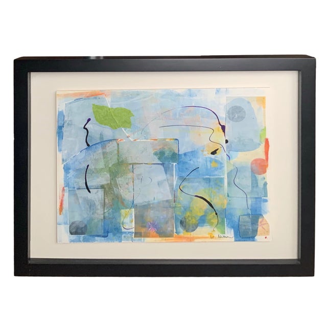 Original Mixed Media Abstract Expressionist Collage Shadow Box Frame ...