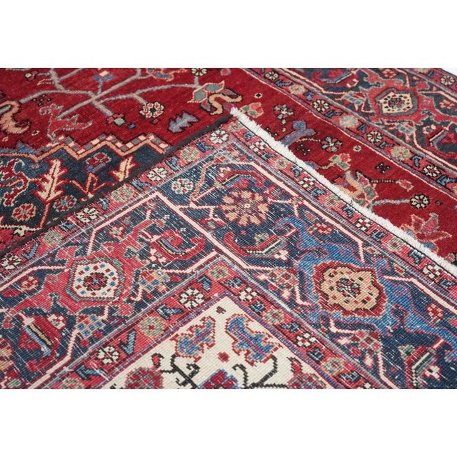 Vintage Heriz Serapi Rug 5'0'' x 6'10'' | Chairish