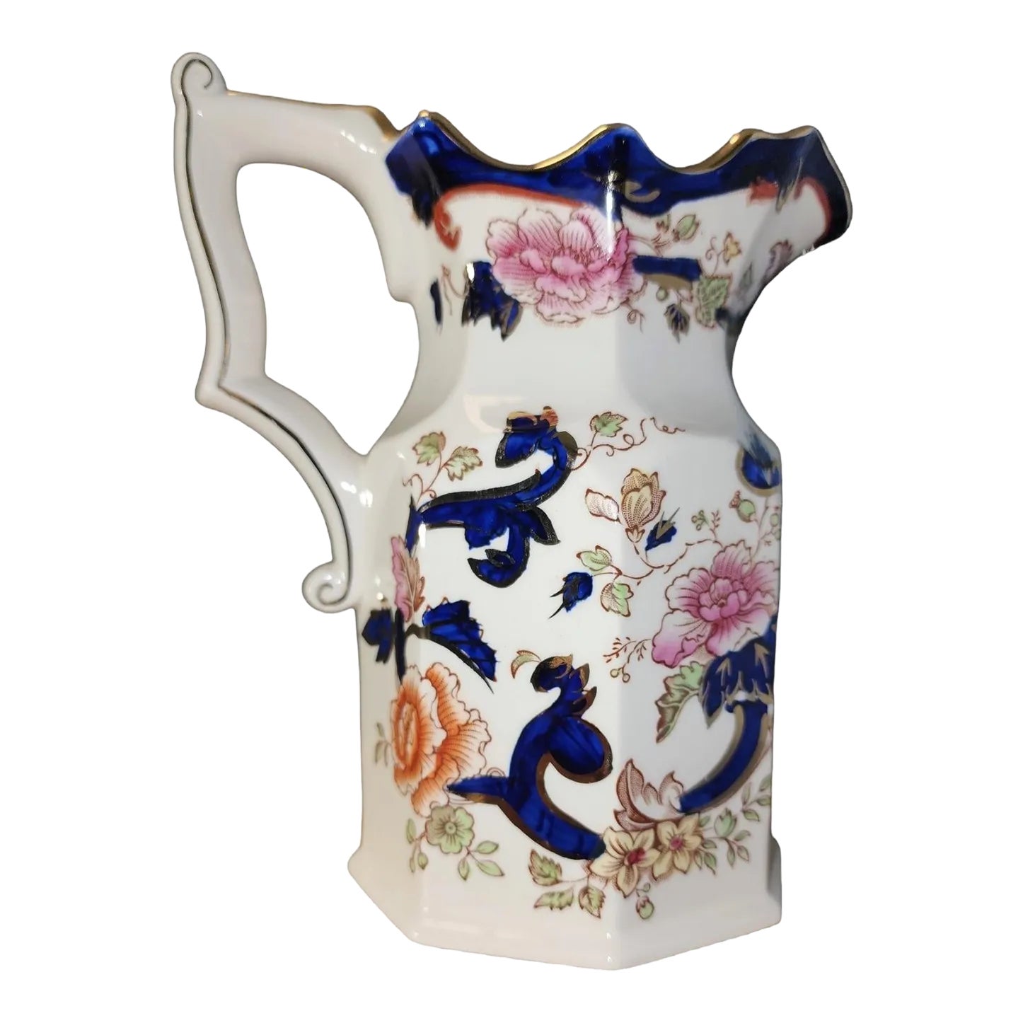 masons blue mandalay jug