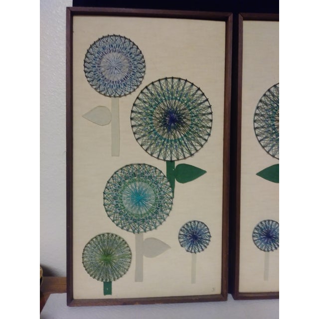 Vintage 60s Mid Century String Symmography Art - a Pair | Chairish