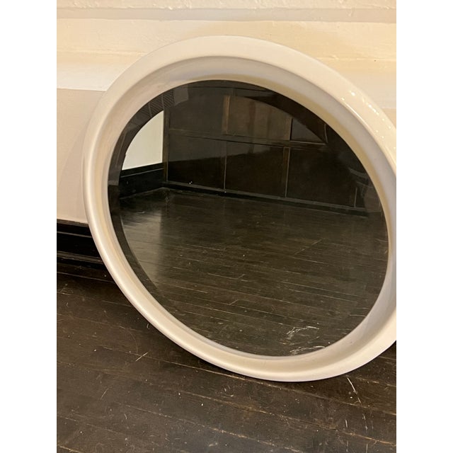 1990s Italian Porcelain Postmodern Mirror | Chairish