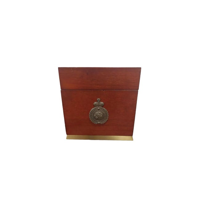 Vintage Wood and Brass Bombay Company Box | Chairish