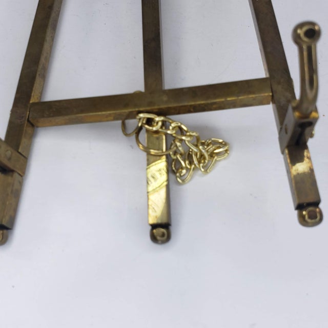 Vintage Brass Table Portrait Easel Display Stand With Acorn Finials ...